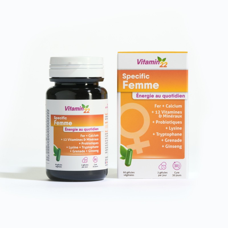 Programme Vitaminé Femme contient Cure Flash + Specific Femme - Vitamin'22